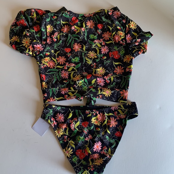 kate spade | Swim | Kate Spade Cropped Long Sleeve Rash Guard Swim Set ...